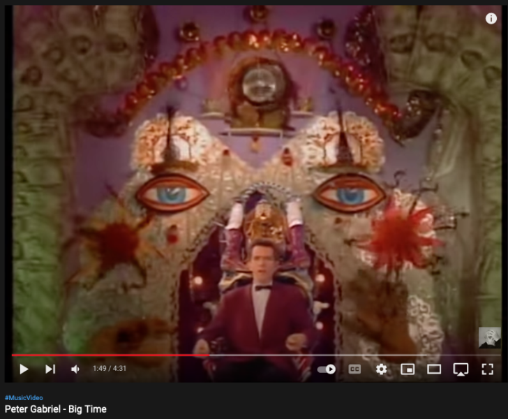 Back to the 1980s – Peter Gabriel “Big Time” – Skullman Records